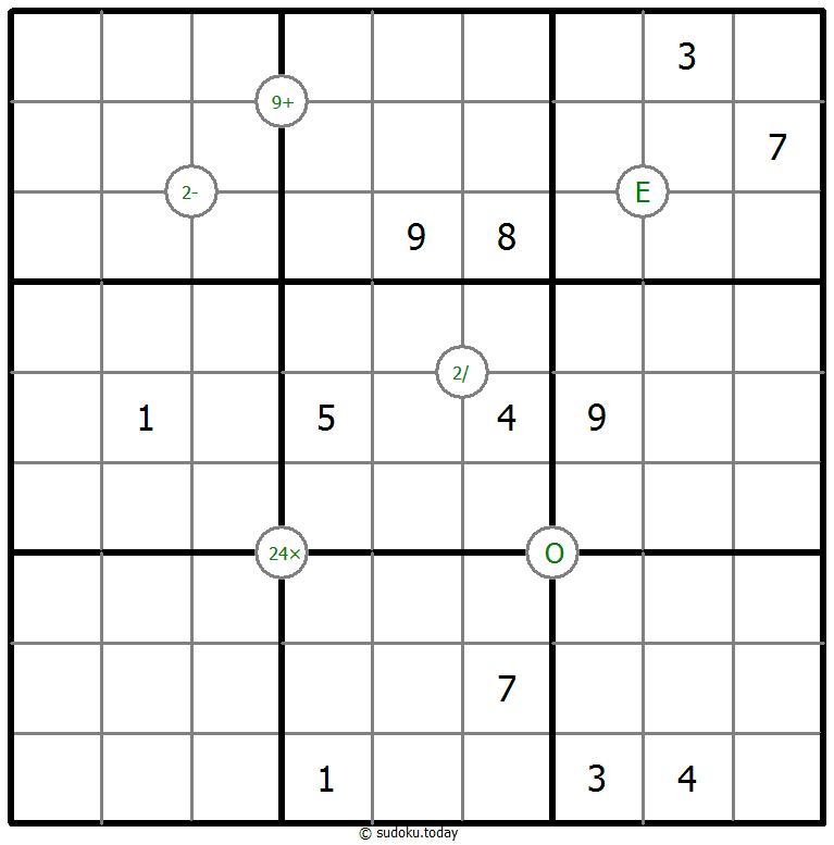 Mathrax Sudoku - 65814
